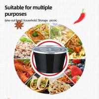 China Leak Proof Plastic Food Storage Boxes Disposable Take Away Packaging for sale