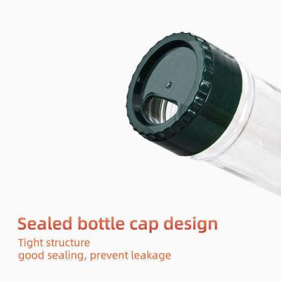 China Empty Clear Plastic Spice Bottles 100Ml 250Ml PET Salt Shaker Seasoning Jars Bulk for sale
