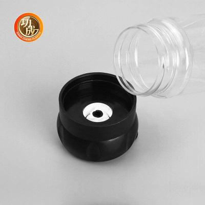 Cina La cucina di condimento di plastica della bottiglia dell'ANIMALE DOMESTICO trasparente utilizza i barattoli della spezia 100ml in vendita