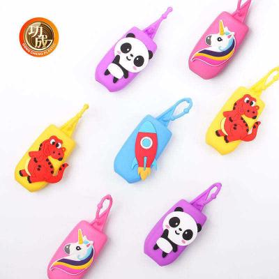 Cina Bottiglia del prodotto disinfettante di Mini Cute Travel Portable Plastic con il supporto del silicone del fumetto in vendita