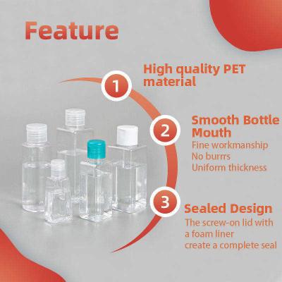 Cina Catena chiave della tasca 30ML del prodotto disinfettante della bottiglia della mano della bottiglia di plastica su ordinazione del prodotto disinfettante in vendita
