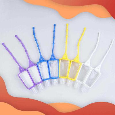 Cina Catena chiave della tasca 30ML del prodotto disinfettante della bottiglia della mano della bottiglia di plastica su ordinazione del prodotto disinfettante in vendita