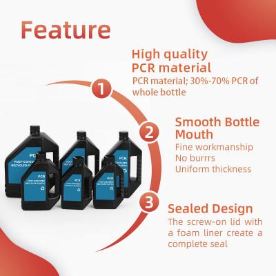 Cina 2L di olio per motore vuoto Contenitore olio lubrificante Bottiglia di olio per motore di plastica in vendita
