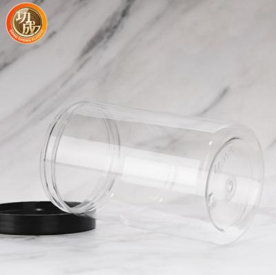 Cina Vari dimensioni personalizzato vetro di plastica trasparente bocca larga con coperchio in vendita