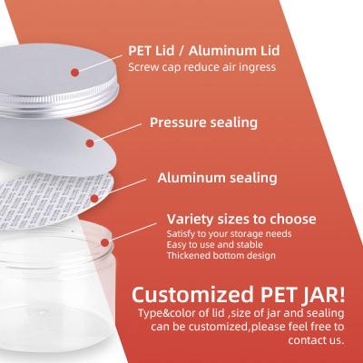 Cina contenitori di contenitori di plastica in PET trasparenti con coperchio in vendita