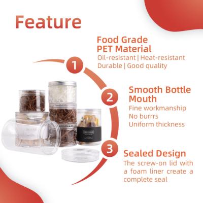 Cina contenitori di contenitori di plastica in PET trasparenti con coperchio in vendita