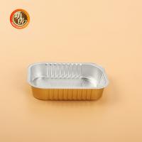 China Customized Silver/Gold Aluminum Foil Food Package Boxes Rectangular/Round Shape Eco Friendly Printing for sale