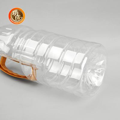 Cina Bottiglie di salsa di plastica trasparente di grado alimentare imballaggio cilindrico 1000ml-1800ml Capacità in vendita