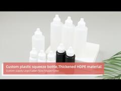 20 mm Goccia per bocca e occhi Goccia per occhi Bottiglia di liquido di plastica E con tappo a vite a prova di bambini