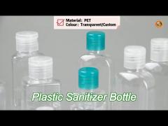 Oem Mini Plastic Sanitizer Bottle Pcr Pla Travel Size Hand Sanitizer Bottle With Silicone Holder