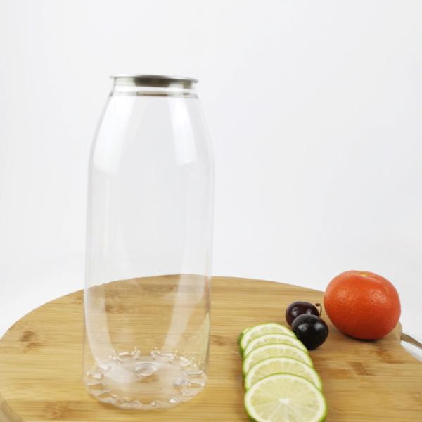 1000 ml διαφανές πλαστικό δοχείο με εύκολο τράβηγμα κάλυμμα, αποθήκευση χυμούς & ποτά