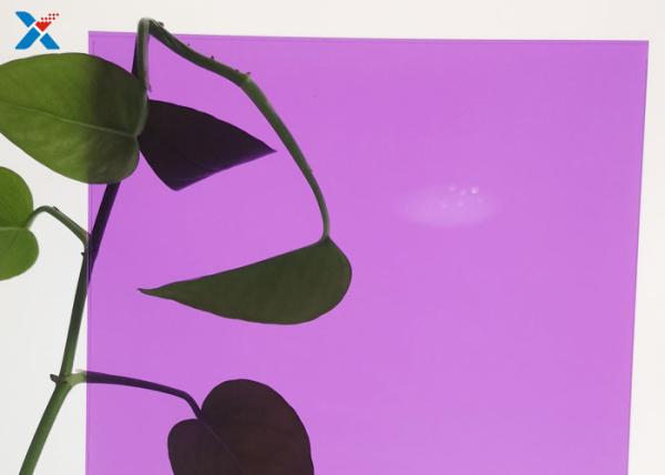 Translucent Purple Plexiglass Colour Plastic Sheet 1.2g/cm3 Density