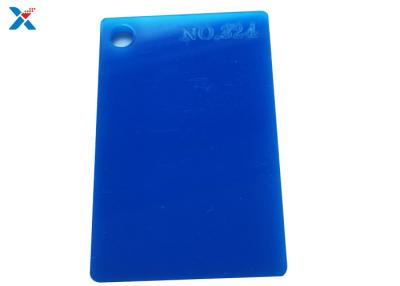 China Colored Lucite Board Panel 1/8 Thick Blue Acrylic Sheets For DIY Painting Art Craft for sale