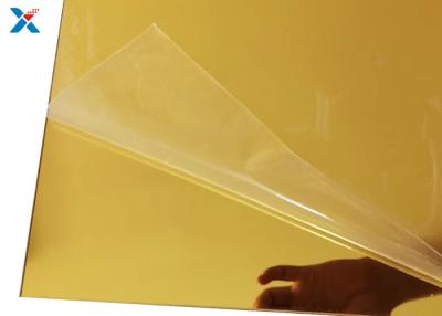 Cina Taglio laser in lamiera acrilica a specchio oro grande 1 mm per specchi da bagno in vendita