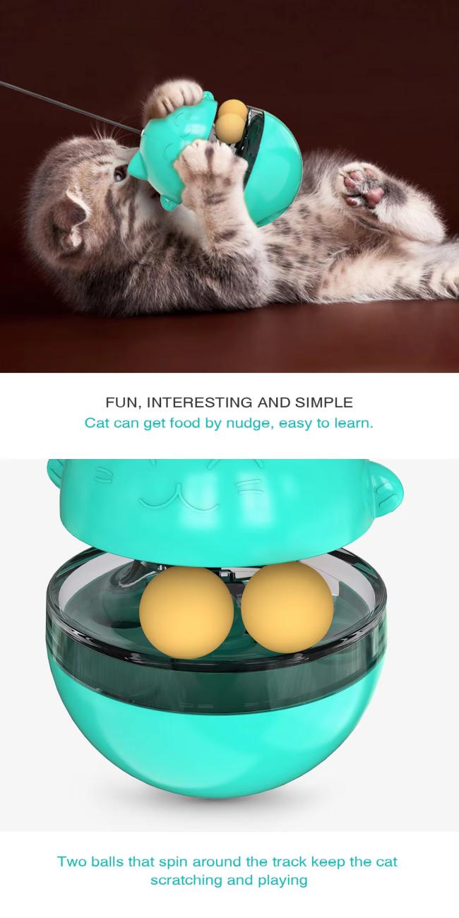 Factory Wholesale Pet Cat Toy Interactive Lucky Cat Shake Leaky Toy Cat Shake Toy