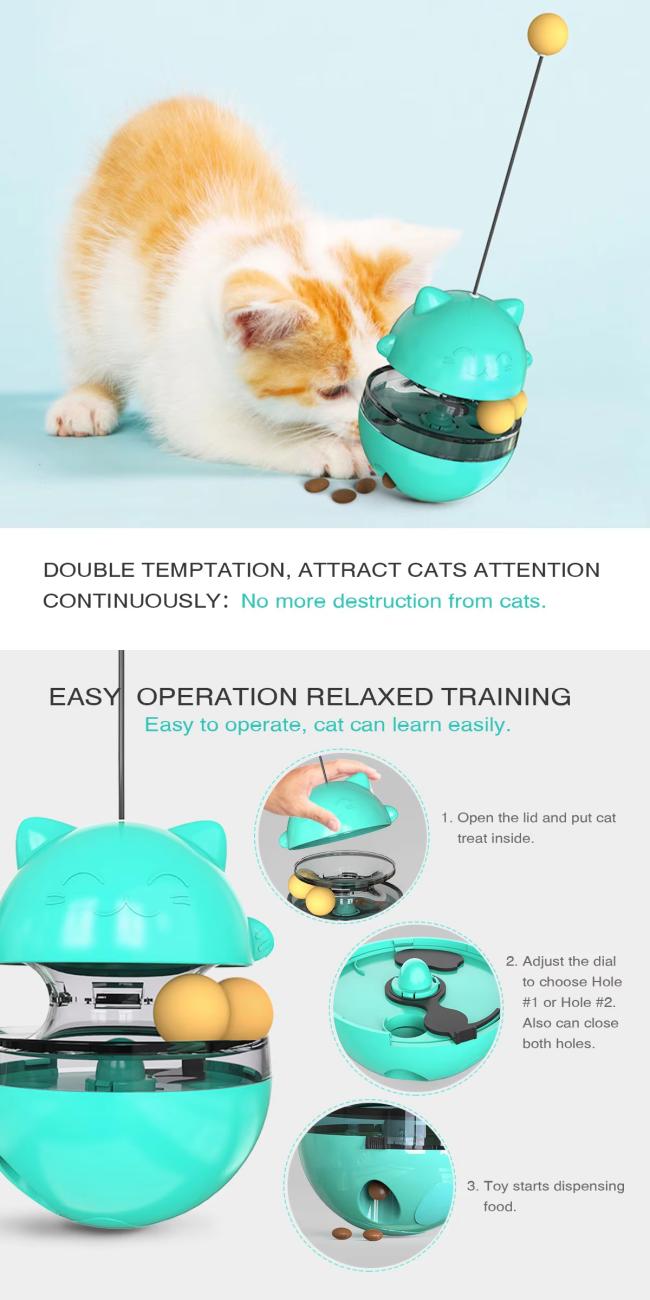 Factory Wholesale Pet Cat Toy Interactive Lucky Cat Shake Leaky Toy Cat Shake Toy