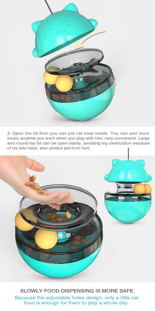 Factory Wholesale Pet Cat Toy Interactive Lucky Cat Shake Leaky Toy Cat Shake Toy