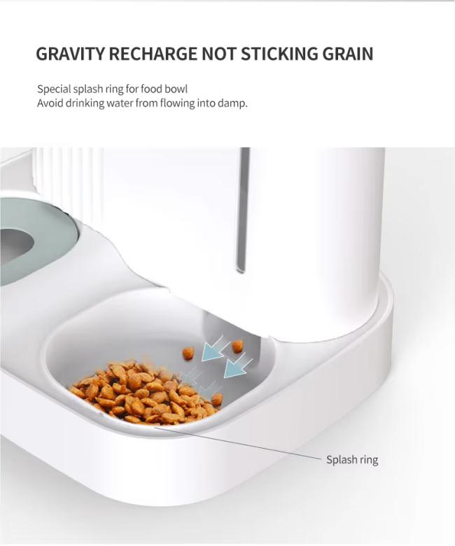 New High Quality Safety Material Supplies 3l Pet Cat Food Bowl Dog Automatic Feeder With Dry Food Storage Cat Drinking Water Bow