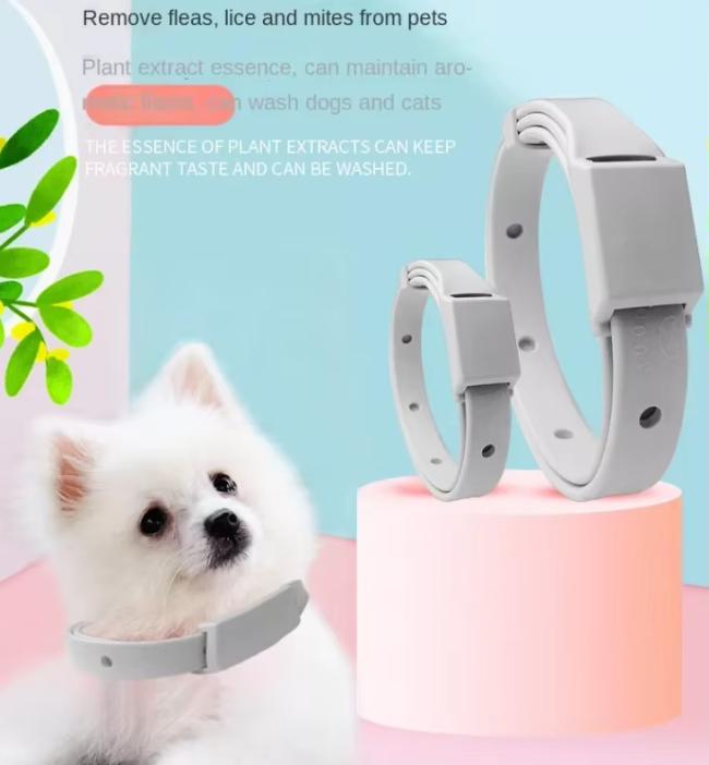 100% Natural Plant Non-toxic Essential Oil Calming Collar Adjustable Pet Dog Cat Anti-mosquito Collar
