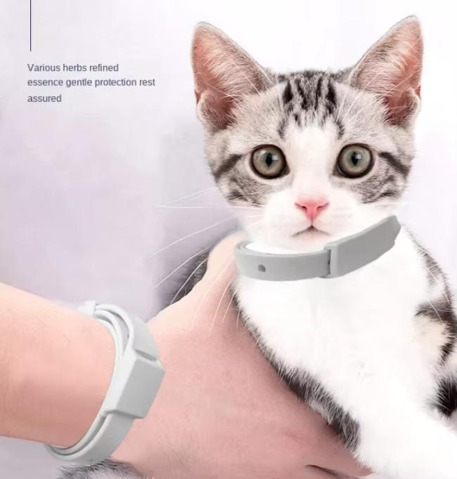 100% Natural Plant Non-toxic Essential Oil Calming Collar Adjustable Pet Dog Cat Anti-mosquito Collar