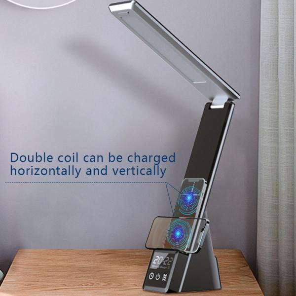 Quality Office Household Wireless Charging Table Lamp with 15W Output Power and Digital for sale