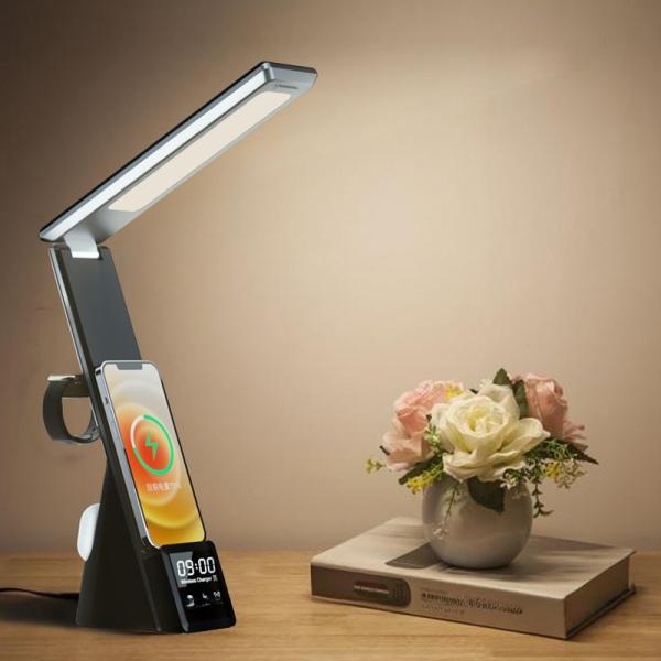 Quality Office Household Wireless Charging Table Lamp with 15W Output Power and Digital for sale