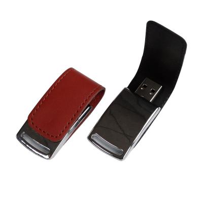 China Custom Leather USB 3.0 Memory Flash Drive Portable 1GB 4GB 32GB High Speed True Capacity for Professional Data Transfer for sale