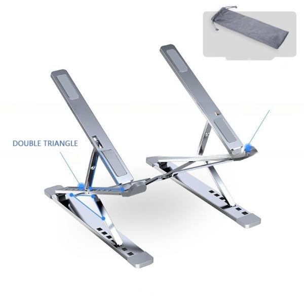 Quality Thickened Aluminium Alloy Laptop Stand Universal Laptop Holder for 10-18in Laptops Hollow Design Stable Triangle Design for sale