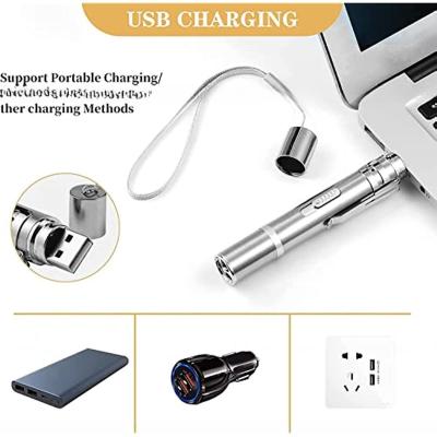 China USB Chargeable Cat Toys Multi-Mode Interactive Cat Laser Pen Multi-Pattern Laser Pointer for Indoor Cats for sale