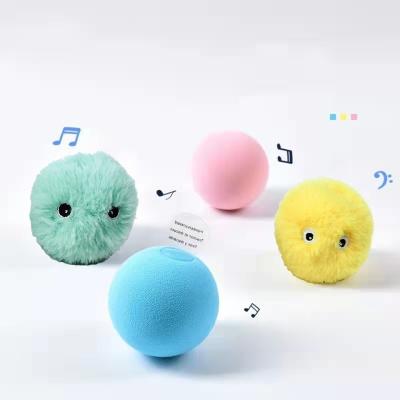 China Pet Playing Ball Cat Toy Ball Smart Cat Interactive Toys Catnip Catnip Ball Pet Accessories Pet Supplies With Sound for sale