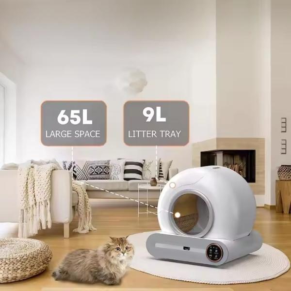 Quality New Automatic Cat Litter Box Smart App Control Self Cleaning Litter Boxes Cat for sale
