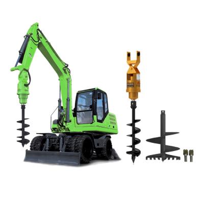 China Excavator Attachment Powerful Earth Auger Ground Drill Dirt Rock for sale