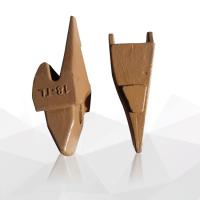 China Cutting Angle Carbide Drill Rig Part Flat Drill Bucket Teeth Forging for sale