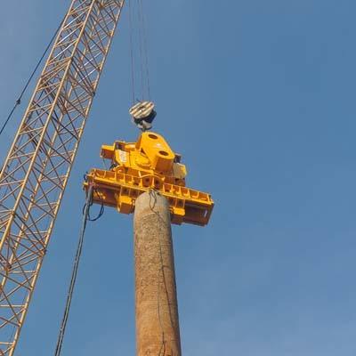 China Hammer Drilling Machine Electric Vibro Hammer For Construction Piling Machinery for sale