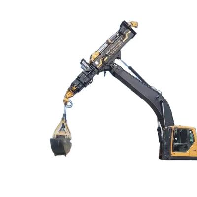 China Smooth Clamshell Telescopic Arm Excavator Powered By Hydraulic Cylinder And Wire Rope System for sale