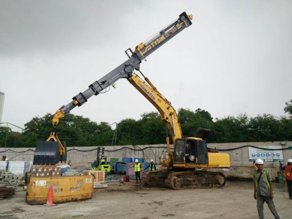 Heavy Duty Clamshell Telescopic Arm Adjustable Reach Durable Steel Construction For Industrial Mechanical