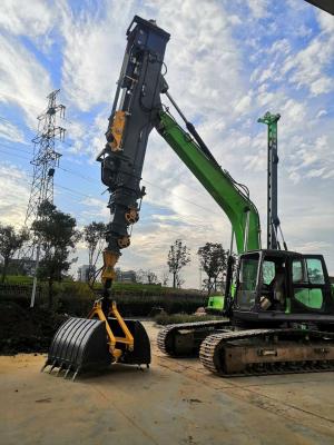China Reach Max. Vertical Digging Radius 22370mm Clamshell Telescopic Arm for 5770mm Max. Hoisting Height for sale