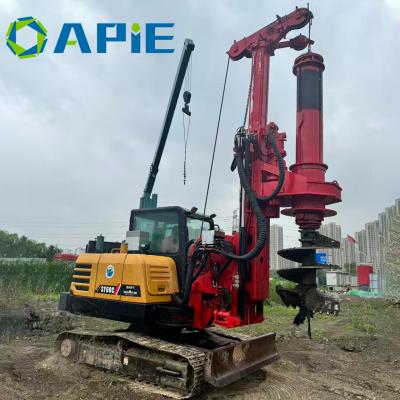 China High Torque Hydraulic Power Head Mini Rotary Rig Complete With Kelly Bar Drilling Bucket Set for sale