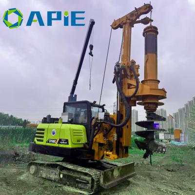 China Self-leveling Crawler Mini Rotary Drilling Machine Stable Mountain Rural House Foundation Drilling for sale