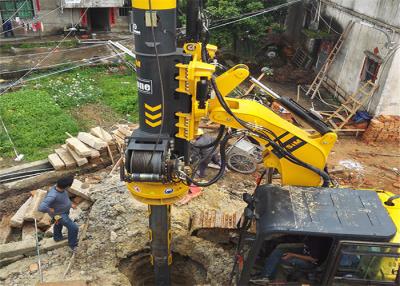 China Het motorgraafwerktuig Pile Driver Attachment 50kNm droeg goed de Machine van de Stapel diep Boring Te koop