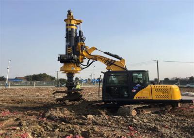 China Foundation 10m Depth 220KN Mini Excavator Pile Driver Small Piling Rig 34.3mpa for sale