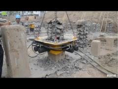 Concrete van 20L/Min 0.55t Hydraulische Vierkante 250mm de Stapel Hoofdbreker van de Stapelbreker