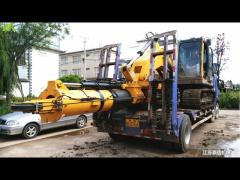 Foundation 10m Depth 220KN Mini Excavator Pile Driver Small Piling Rig 34.3mpa