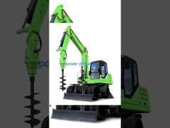 35rpm Construction Projects Hydraulic Earth Auger Ground Auger Drill Bit For Excavator