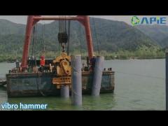 Vibro martelo APZ60A tipo de guindaste eléctrico Vibratory Pile Hammer para folha de pilha, pilha motorista martelo