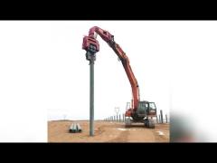 Vibro martello montato sull‘escavatore