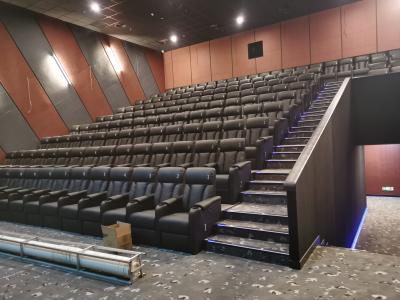 China VIP van de het Theaterplaatsing van de stoffenstoffering Commercieel de Stoelmeubilair van Bioskooprecliner Te koop