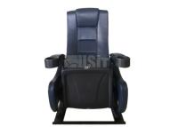 China Commercial Theater Seating with Flame Retardant Fabric Plastic Outer Back Panel 55kg/m³ Foam for sale