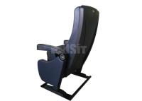 China Commercial Theater Seating with Flame Retardant Fabric Plastic Outer Back Panel 55kg/m³ Foam for sale