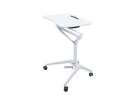 China Smart Office 104cm Height Adjustable Pneumatic Table Gas Lift Desk with MDF Top for sale